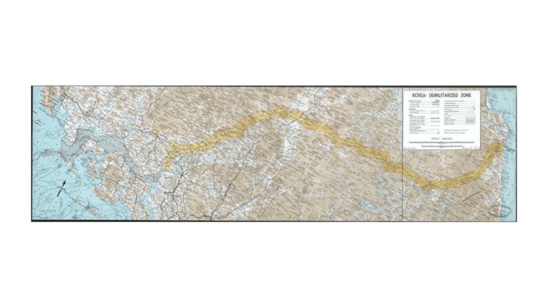 DMZ Korea Map - The DMZ War